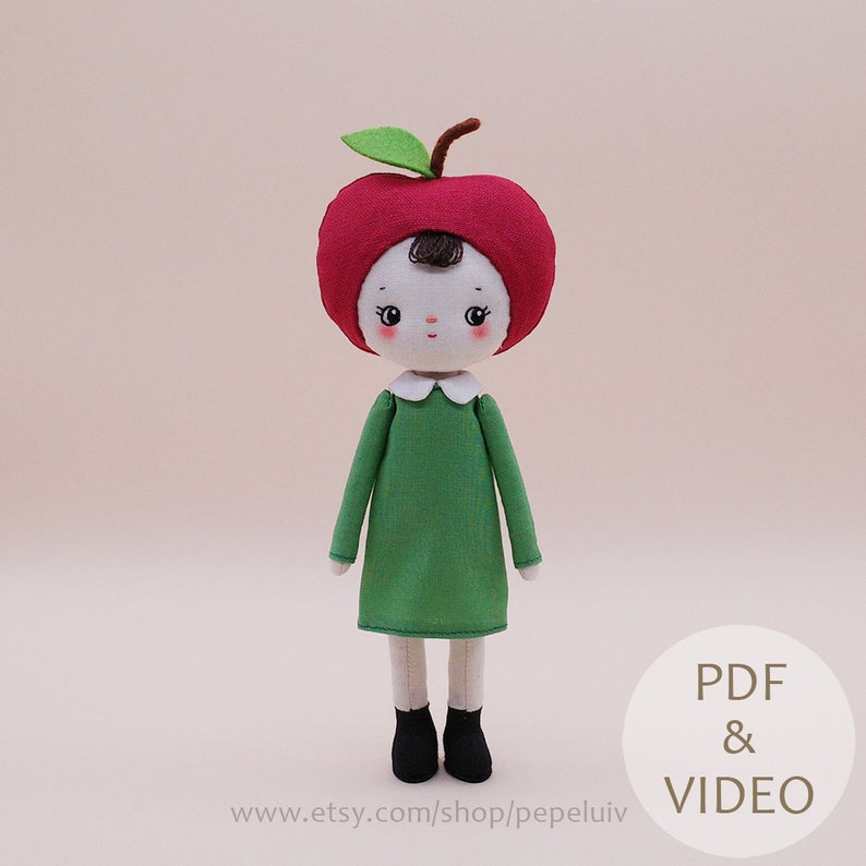 Pattern and Tutorial of Apple Girl Doll - Etsy