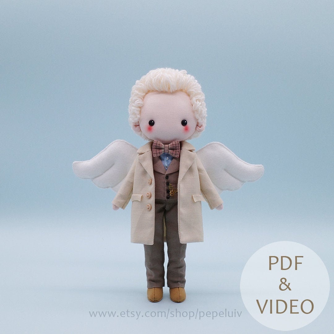 Pattern and Tutorial of Aziraphale Doll - Etsy
