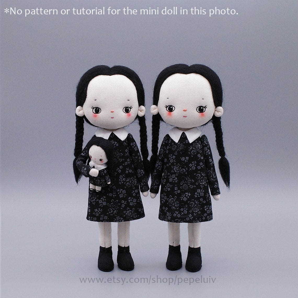 Pattern and Tutorial of Wednesday Doll | Etsy