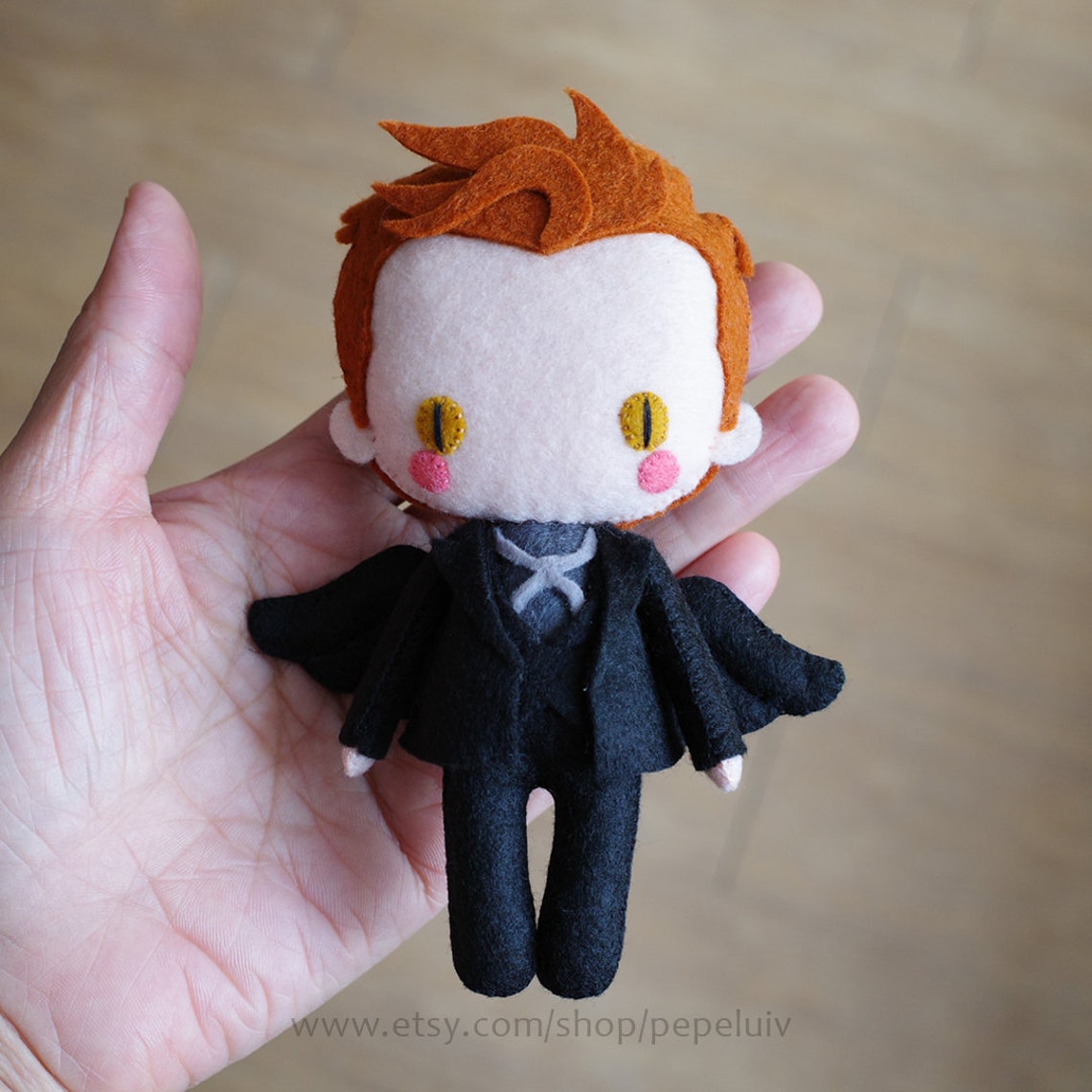 Pattern of Aziraphale & Crowley Felt Dolls - Etsy