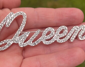 Rhinestone Queen Pin - Etsy
