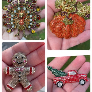 Stunning Large 3” Rhinestone Brooch Pin Number 75 75th Milestone ...