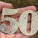 Stunning Large 3” Rhinestone Brooch Pin Number 50 50th Birthday ...