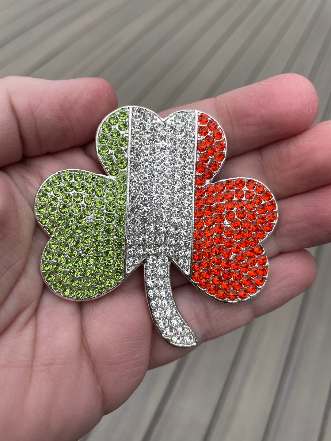St. Paddy's Day Irish Flag Colors Green Shamrock or Four Leaf Clover ...