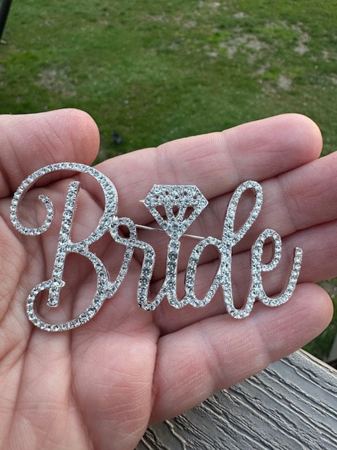 Bride Bridal Brooch Bouquet Pin - Custom Designed Jewelry Piece - Etsy