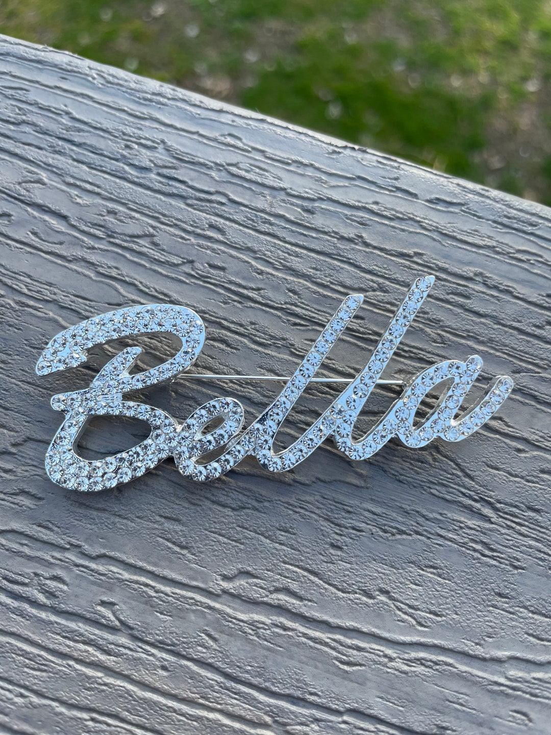 Custom Script Beautiful Isabel Isabella Italian Bella Nickname Silver ...