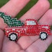 Country Red Pickup Truck Christmas Tree Rhinestone Brooch Pin - Etsy