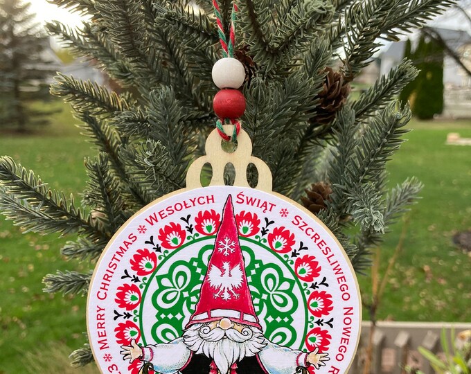 Wesolych Swiat Ornament, Polish Christmas, Holiday Decor, Tree ...