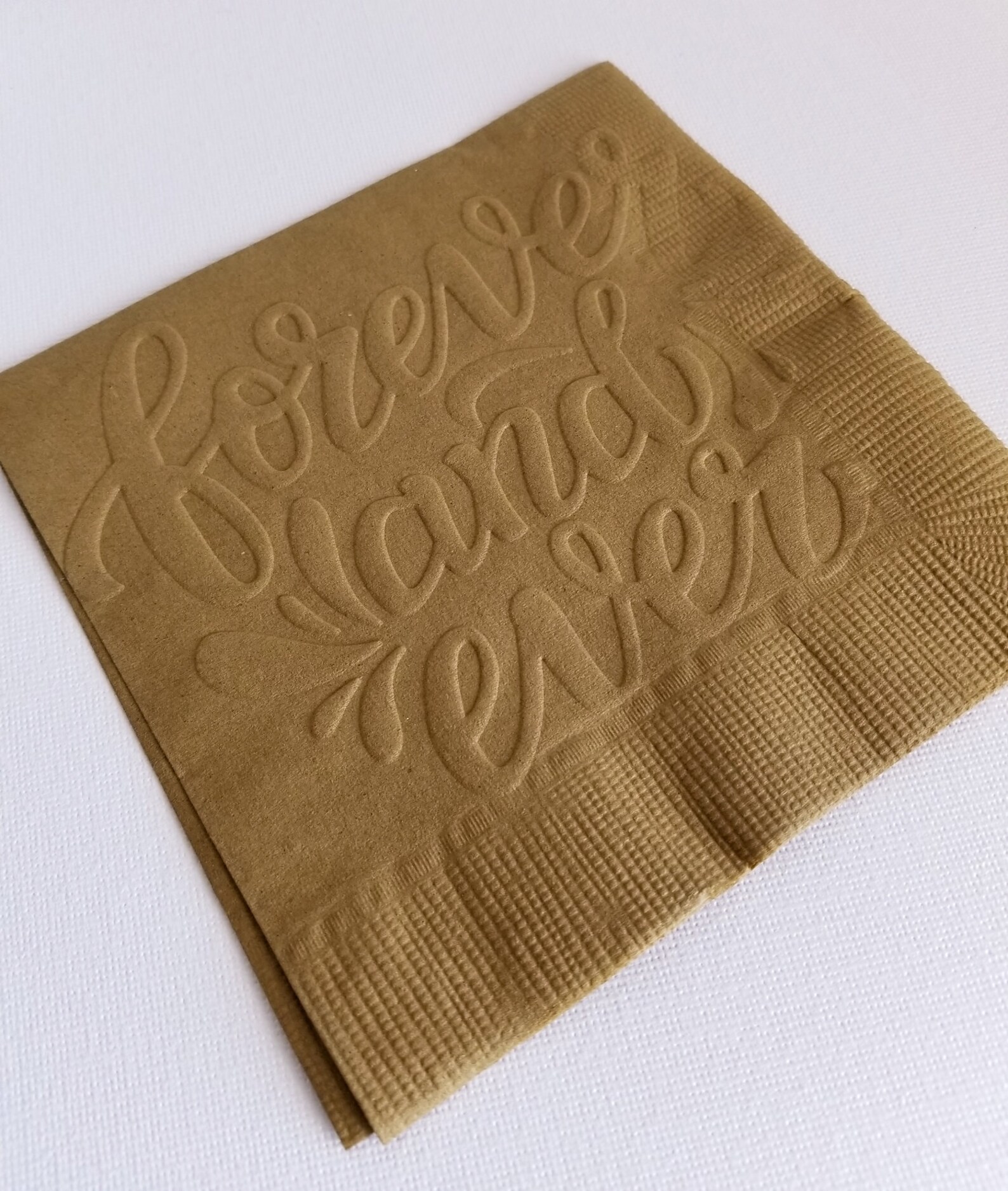 Cocktail Napkins Embossed Wedding Napkins Embossed Forever - Etsy