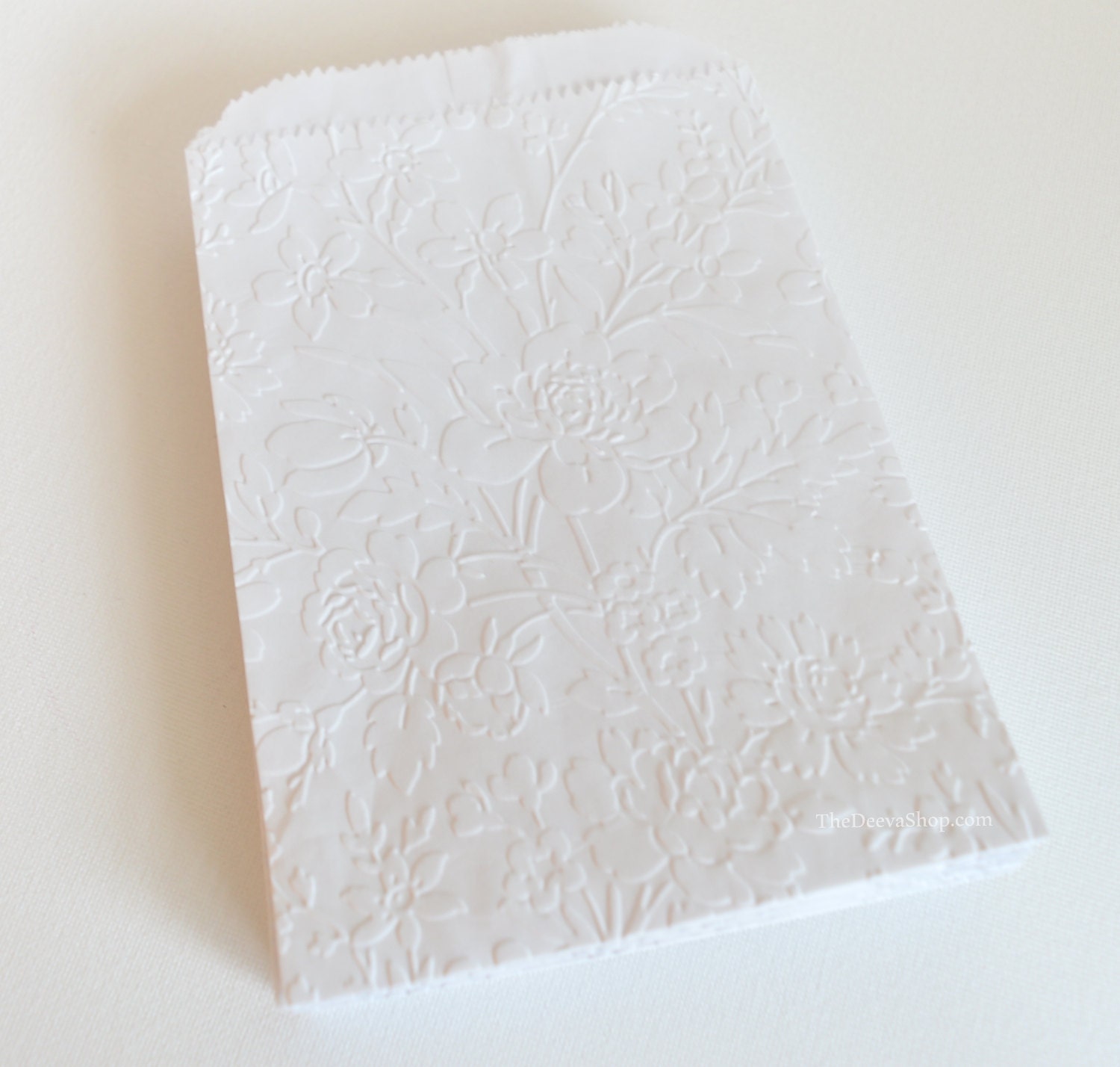 Embossed White Bags Candy Buffet Bags Embossed Favor Bags - Etsy