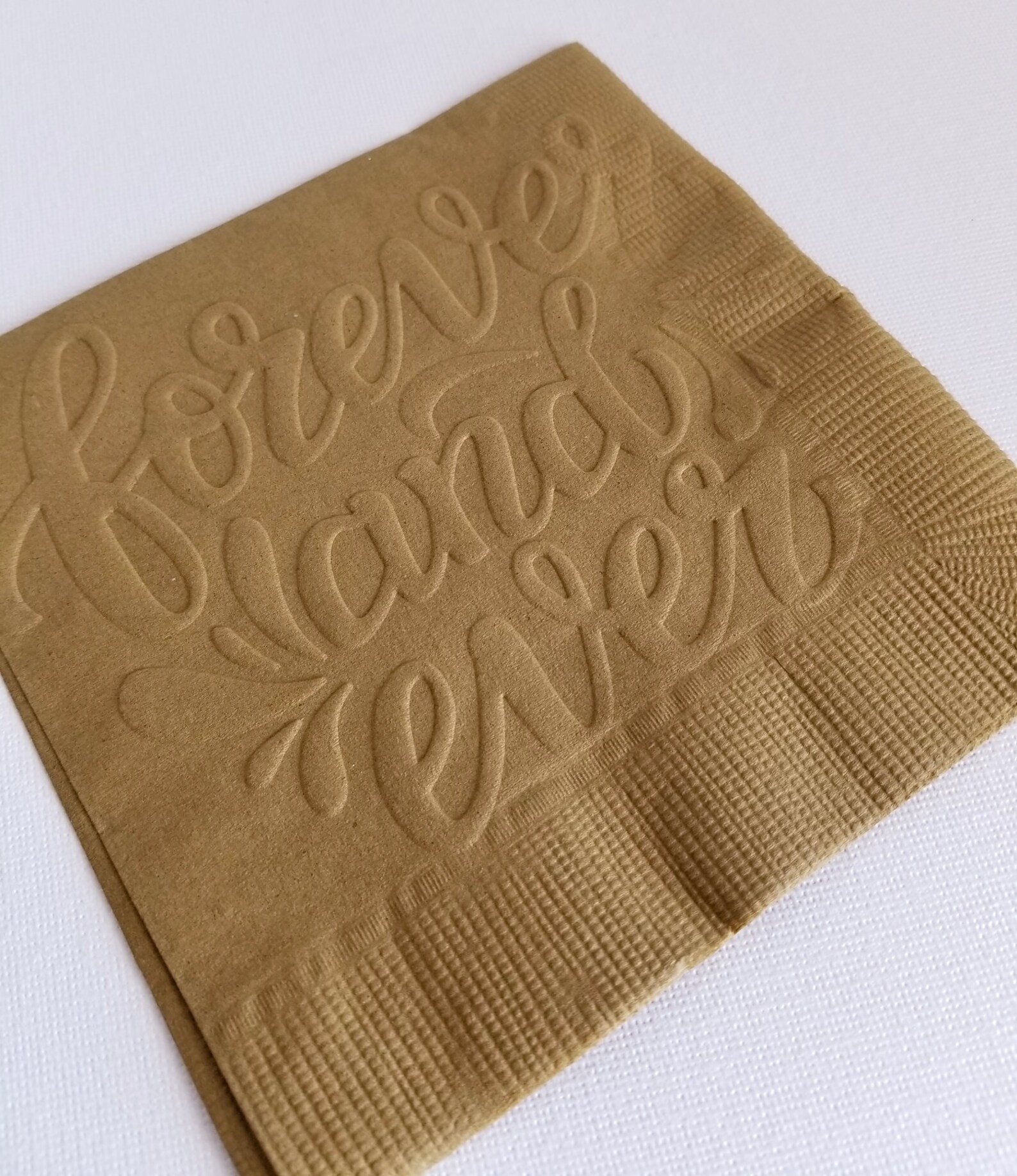 Cocktail Napkins Embossed Wedding Napkins Embossed Forever - Etsy