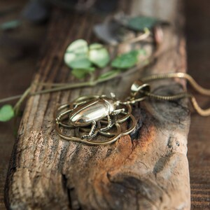 Flower of Life Pendant With June Beetle (jbp024) Brass Sacred Geometry ...