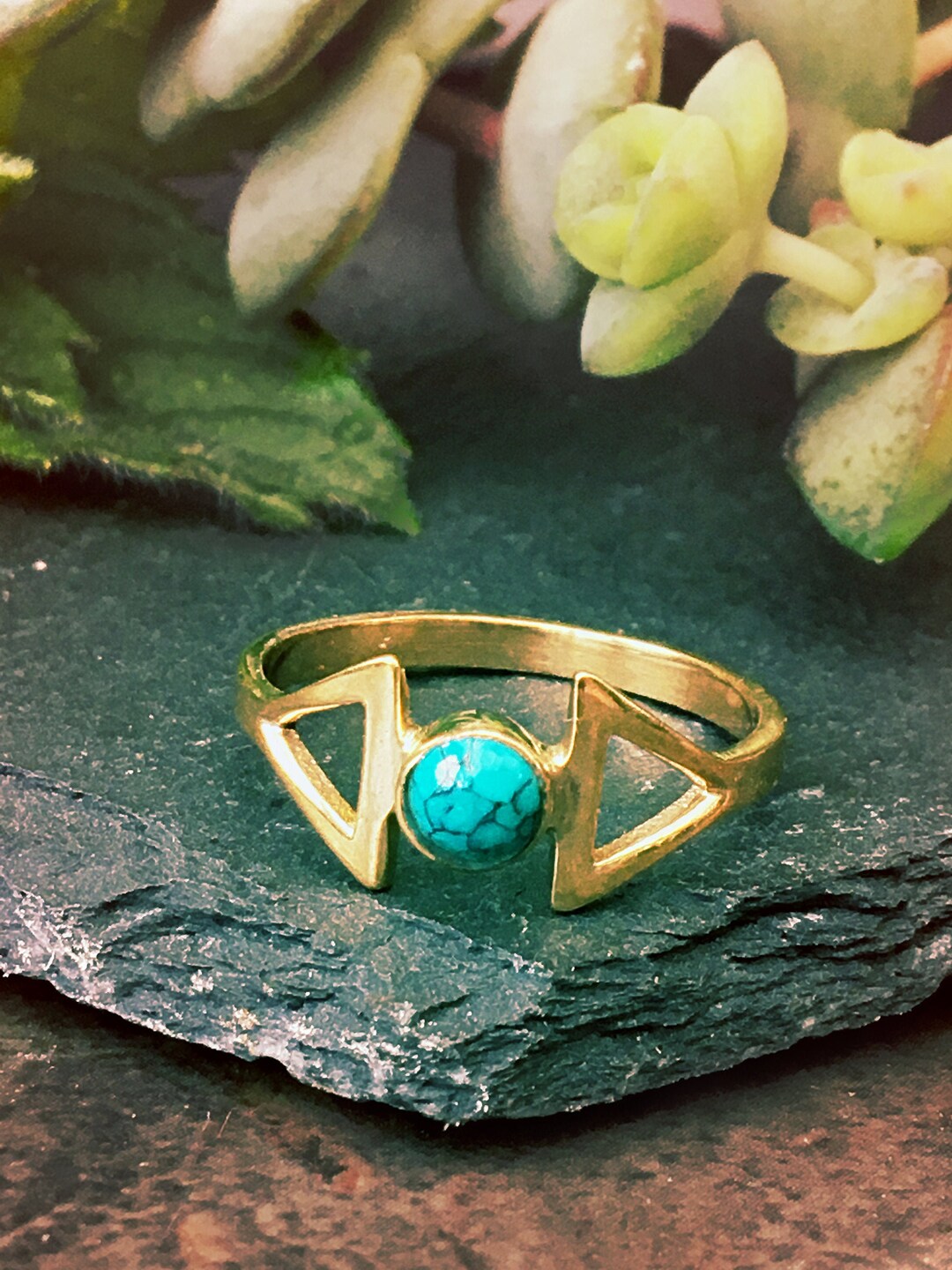 Elements Ring – Turquoise | Elements Signs Ring | Gemstone Ring | Boho ...