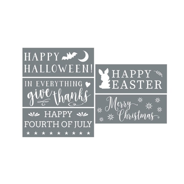 Holiday Stencils - Etsy