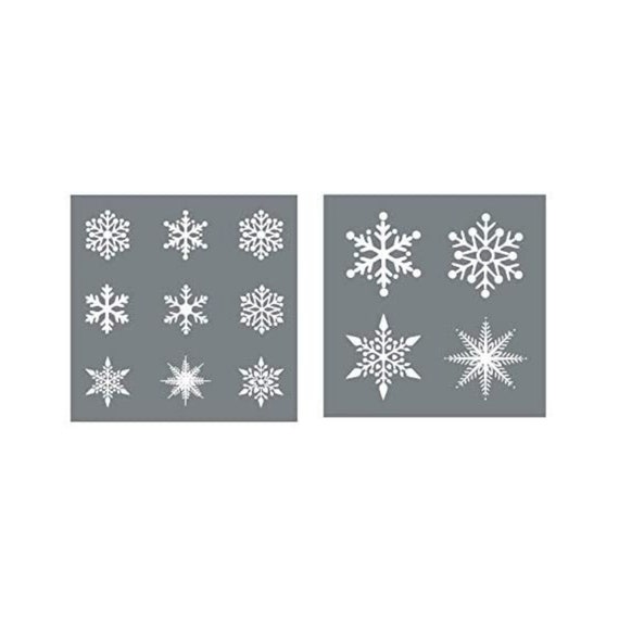 Large Snowflake Stencil Set Pack of 2 Christmas Stencils for - Etsy