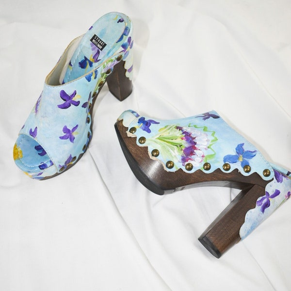 Hand Painted Clogs - Etsy