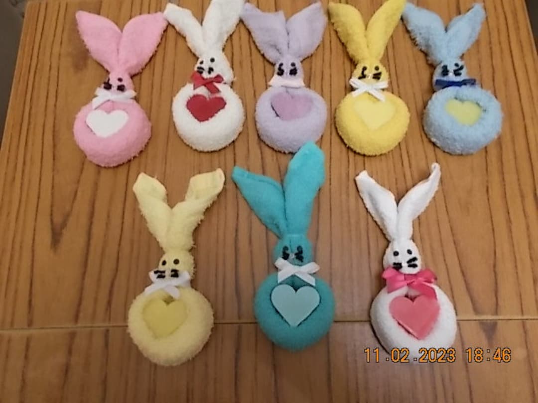 Bunny Flannel Rabbit and Soap - Etsy UK