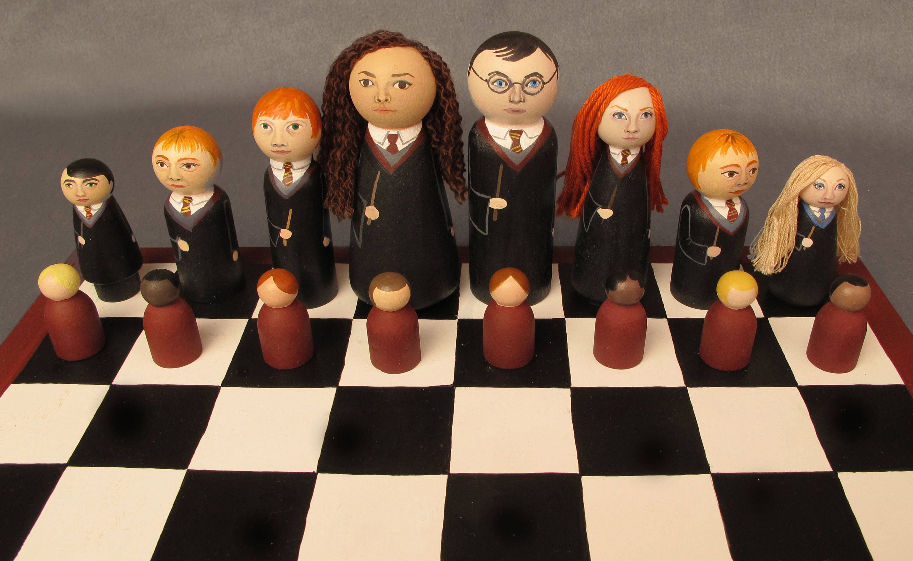 Custom Wizard Chess Set - Etsy