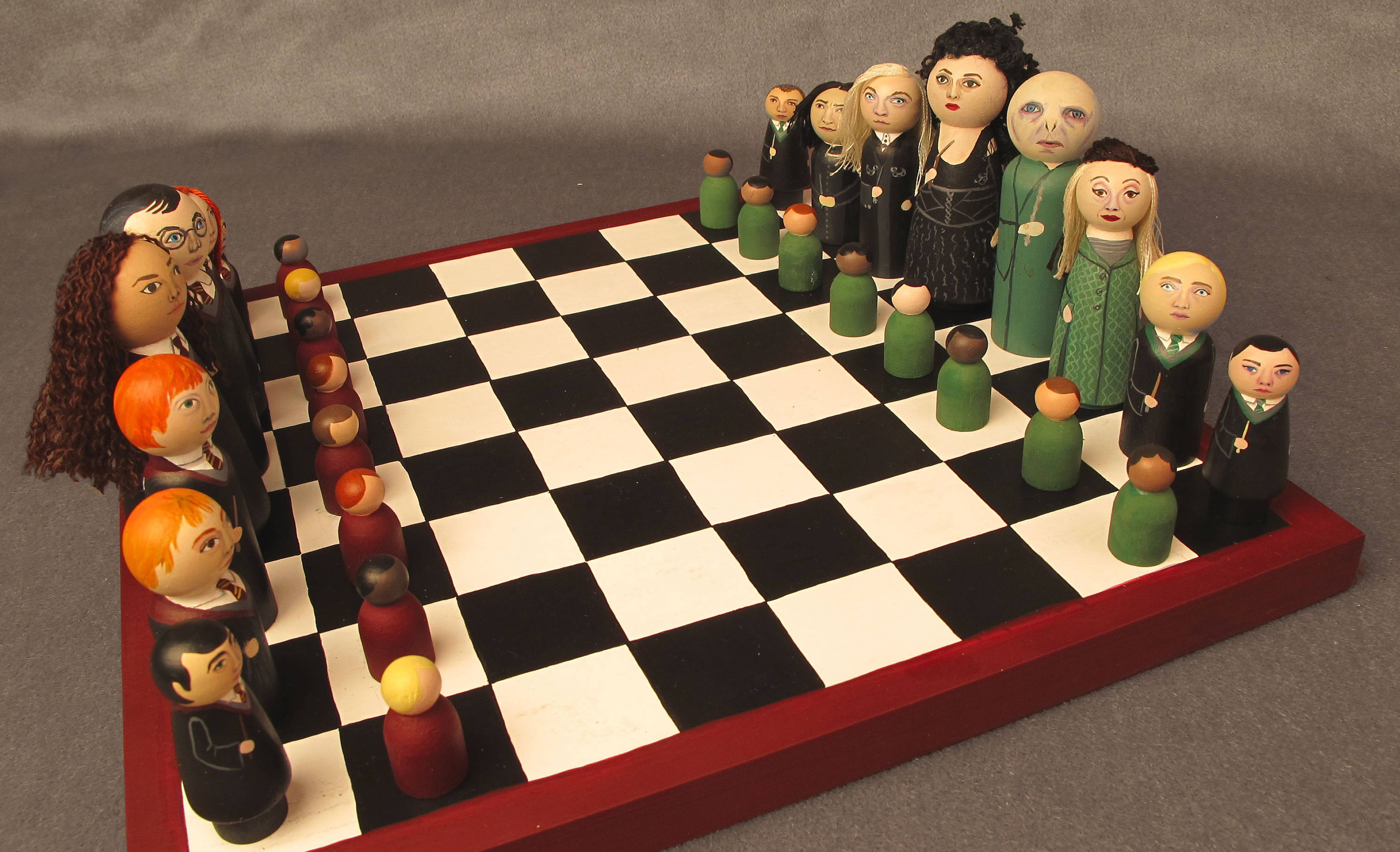 Custom Wizard Chess Set - Etsy