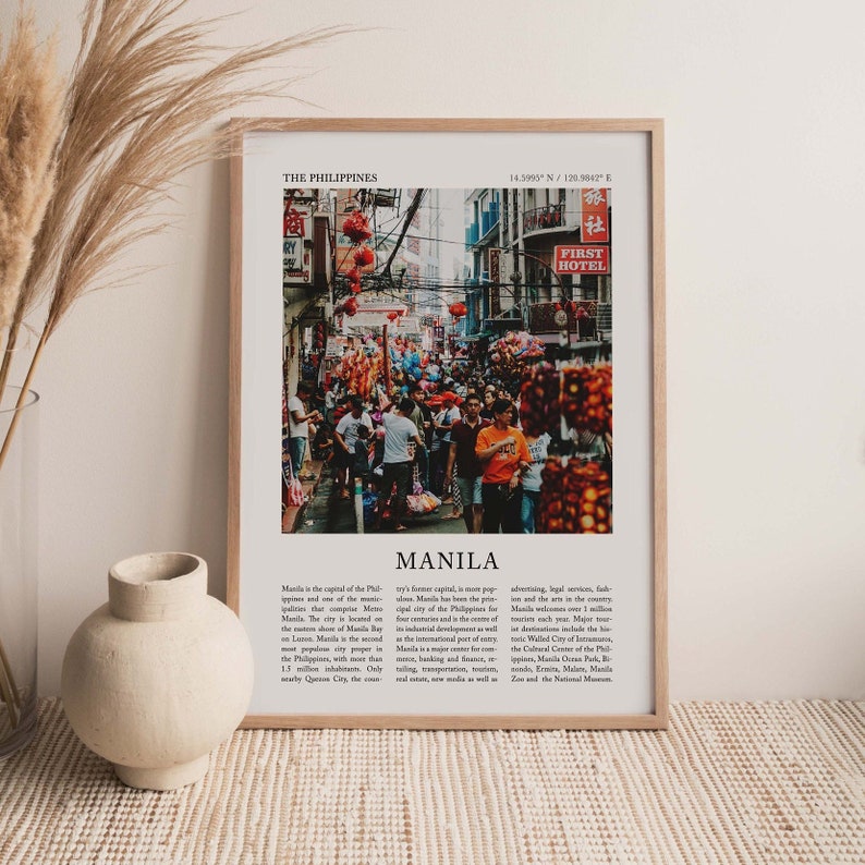 Philippines Poster Filipino Print Manila Artwork South - Etsy