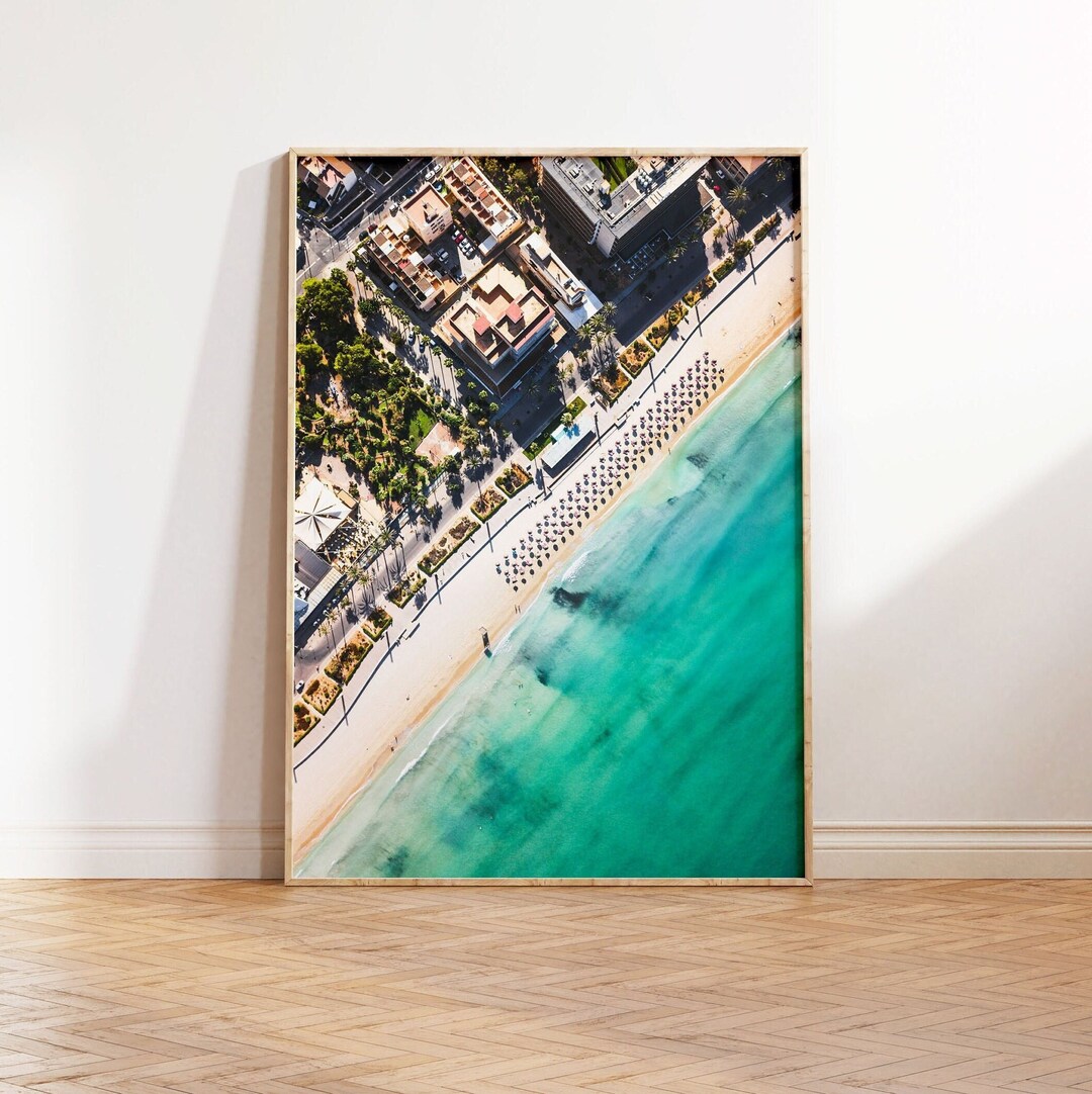 Mallorca Poster Summer Landscape Print Beach Print Mediterranean Wall ...