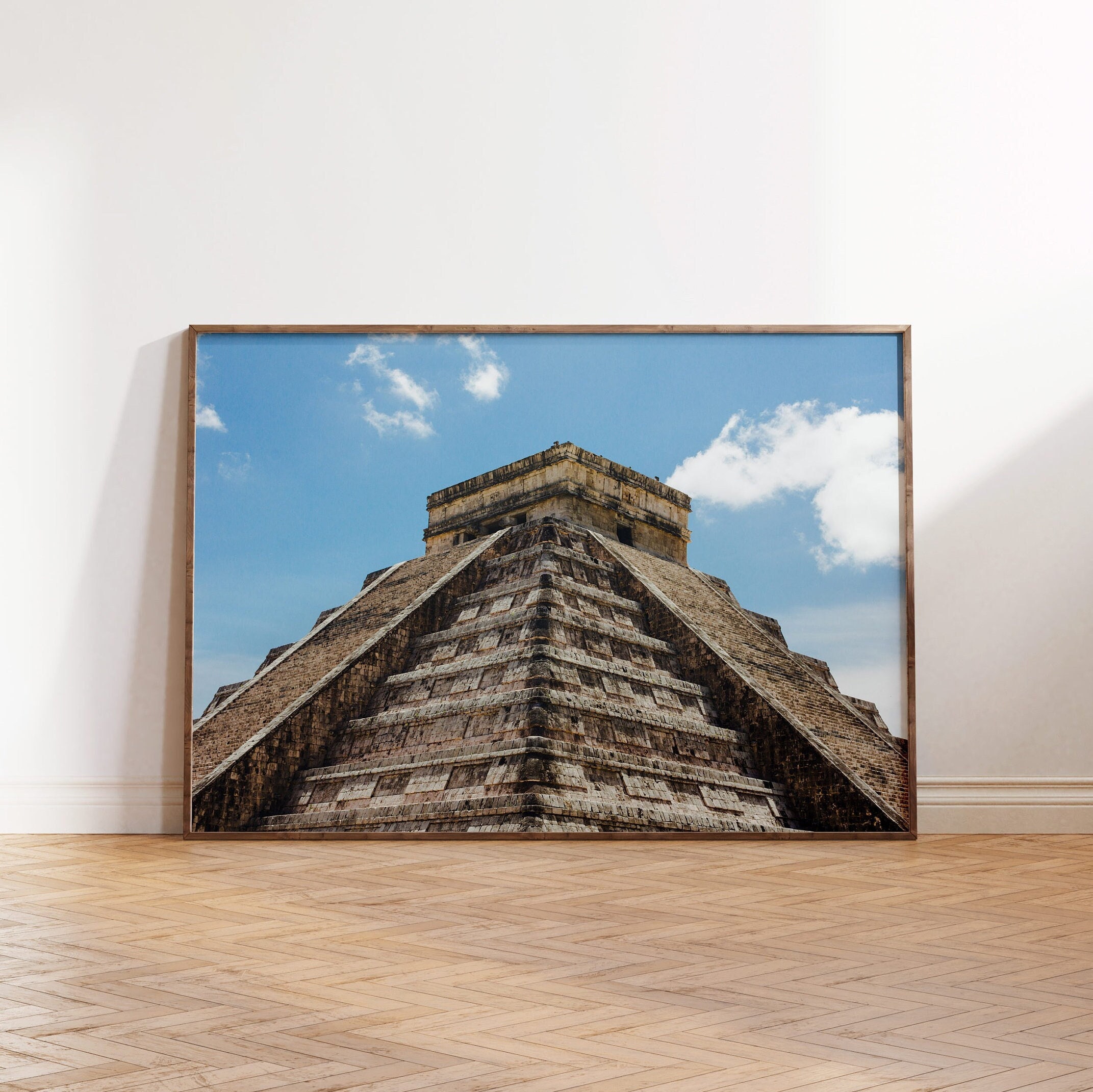 Mayan Pyramid Poster Chichen Itza Yucatan Temple Mexican - Etsy