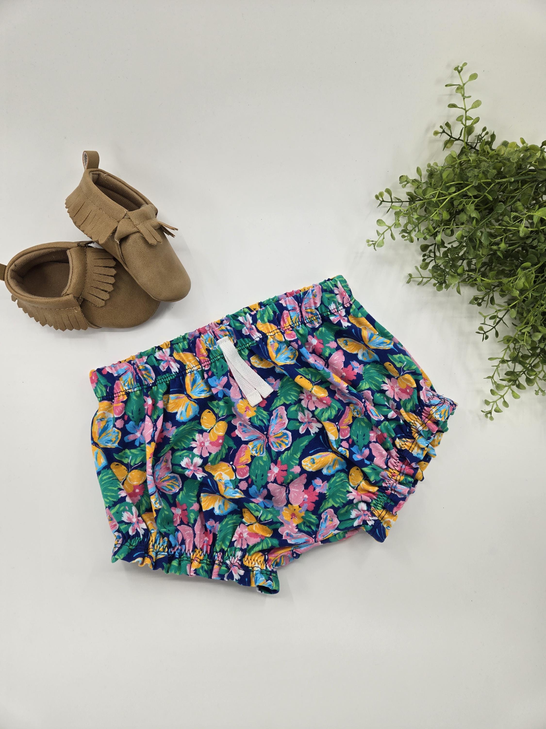 Butterfly Ruffle Shorties: Baby & Toddler Bubble Shorts - Etsy