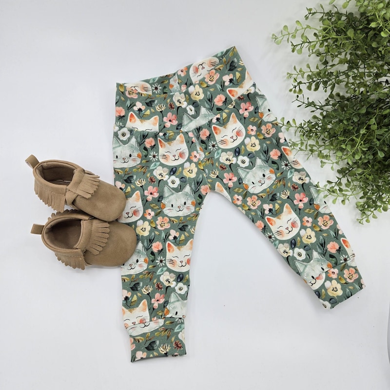 Girls Cat in Pants - Etsy