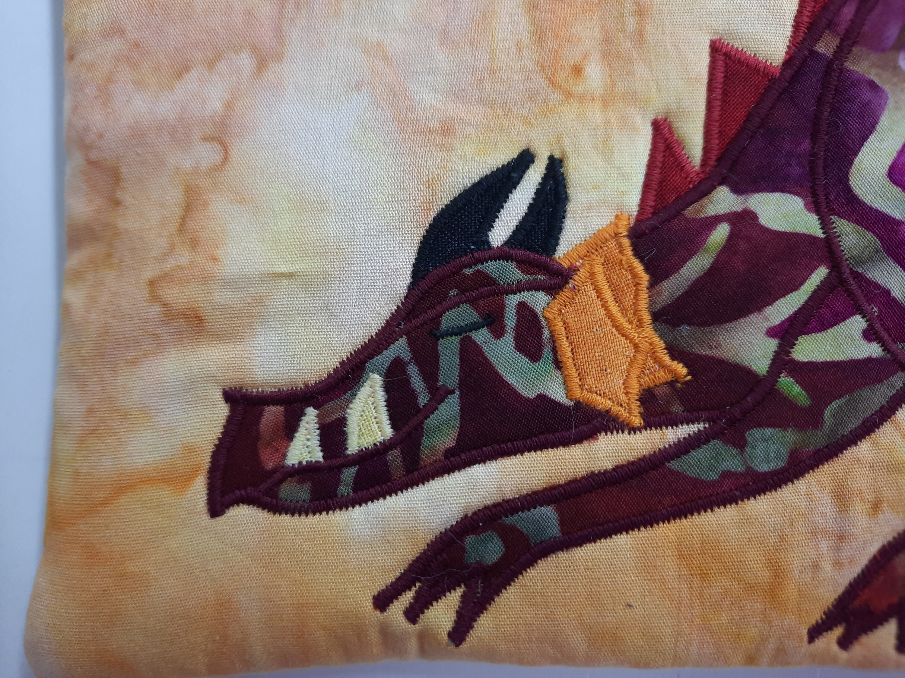 Appliqued Dragon Zippered Pouch, Storage Bag - Etsy