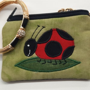 Handcrafted, Applique Ladybug Coin Pouch - Etsy