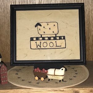 Primitive Embroidered Wool Sign - Etsy