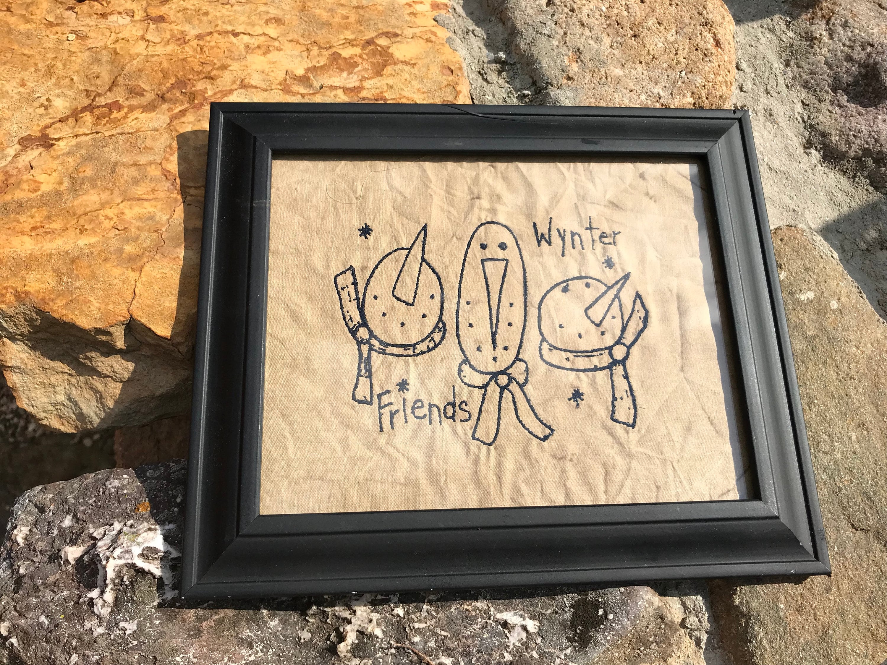 Primitive Wynter Friends Machine Embroidery Picture - Etsy