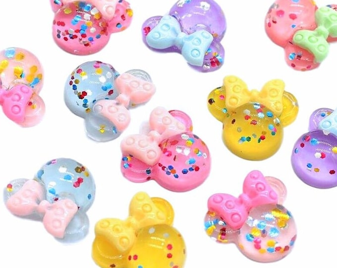 5/10/20pcs Resin Character Flatback Cabochon Scrapbook Kawaii DIY ...