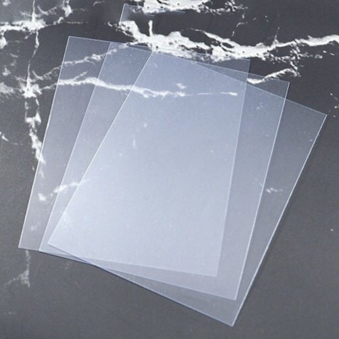 10 Pcs Clear Transparent Sheets . 3 in X 2.6 in . Craft Supplies ...