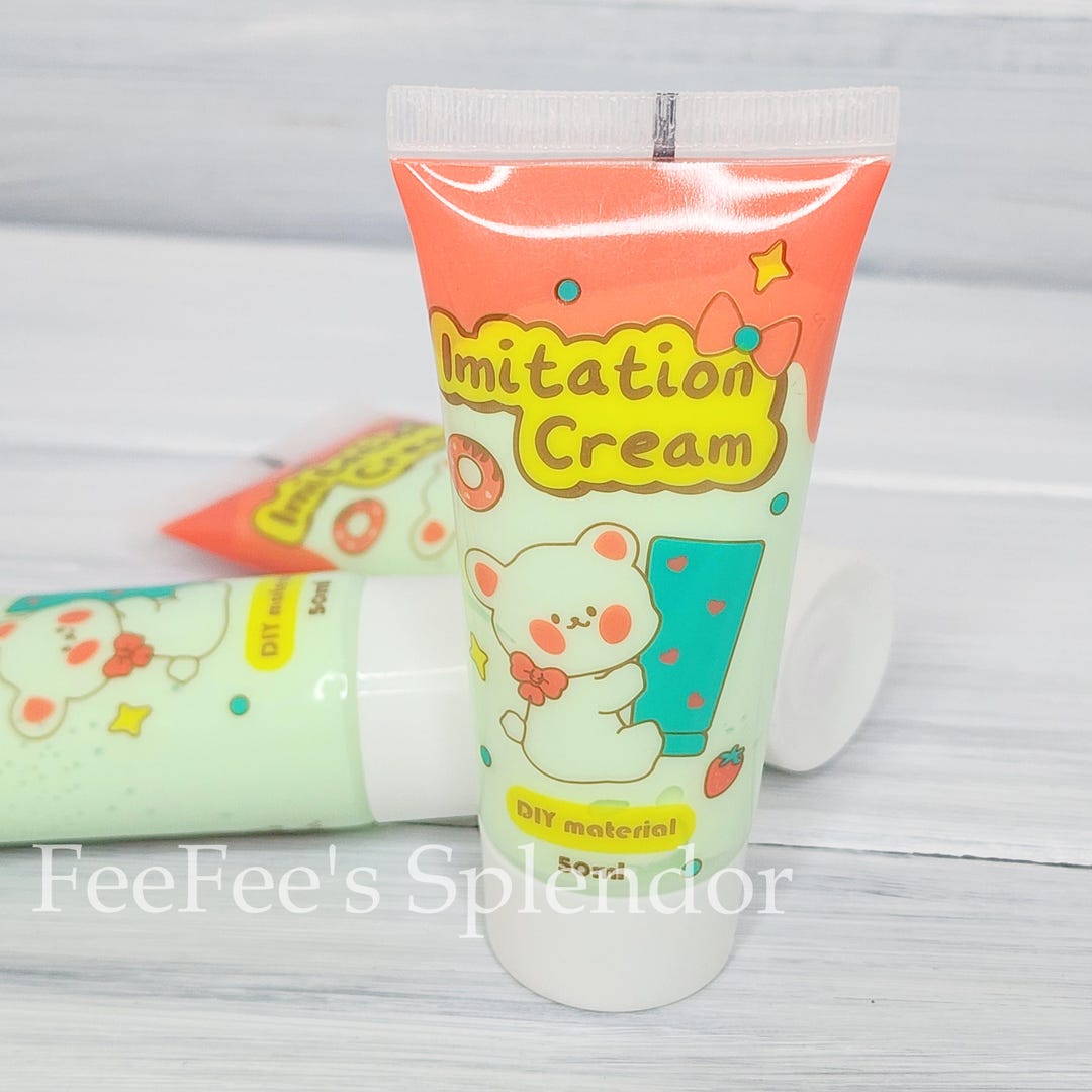 Fake Whipping Cream, 1.7 Oz MINT GREEN Decoden Whipped Cream Glue, 50 ...