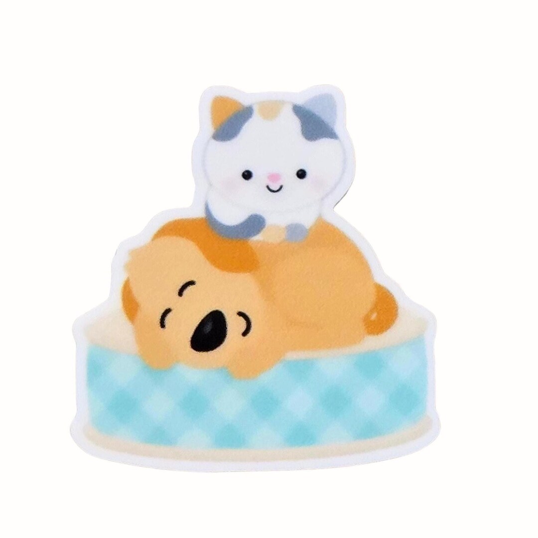 5 Pet Planar Resin Flatbacks | Cuddly Cat and Dog Cabochon | Animal ...