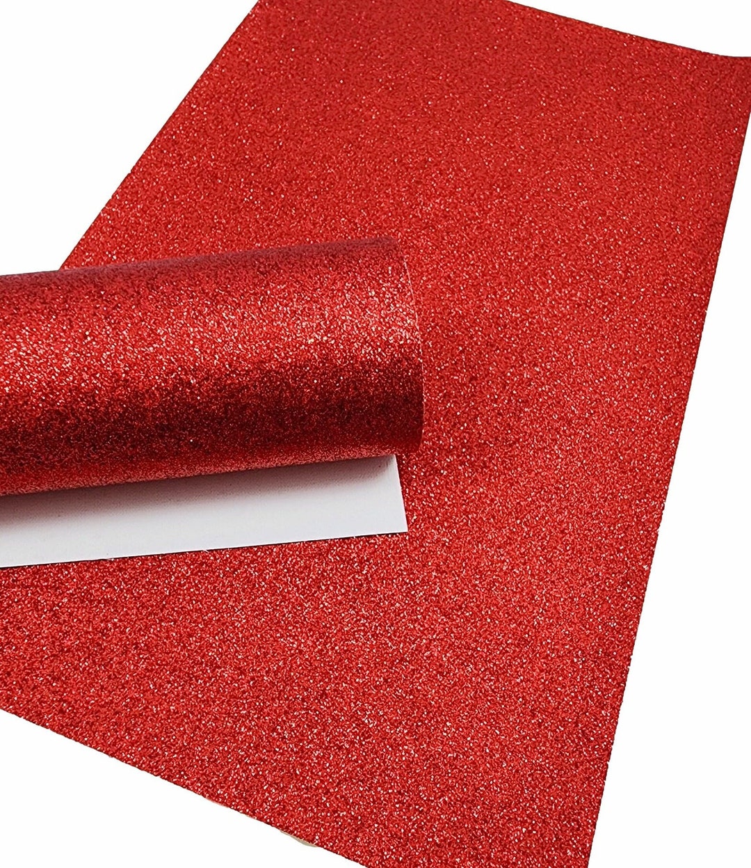 Fine Glitter Sheets . Ruby Red . Thin Solid Glitter Canvas - Etsy