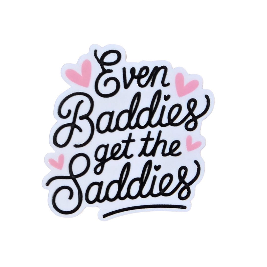 5 Baddie Resin Flatbacks | “baddies Get Saddies” Funny Cabochon Charms ...