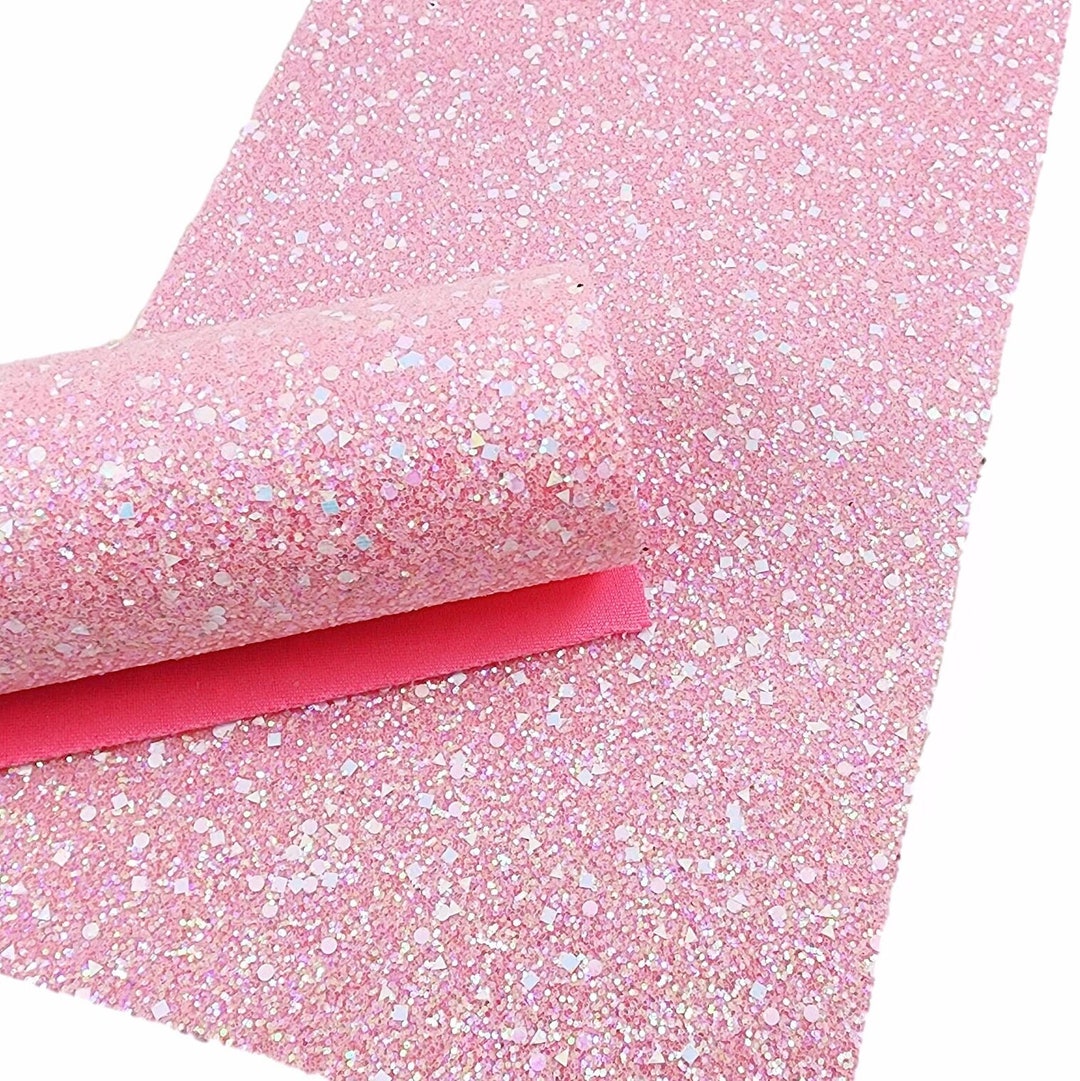 Chunky Glitter Sheets . Frosted Pink Sequin . Glitter Canvas - Etsy