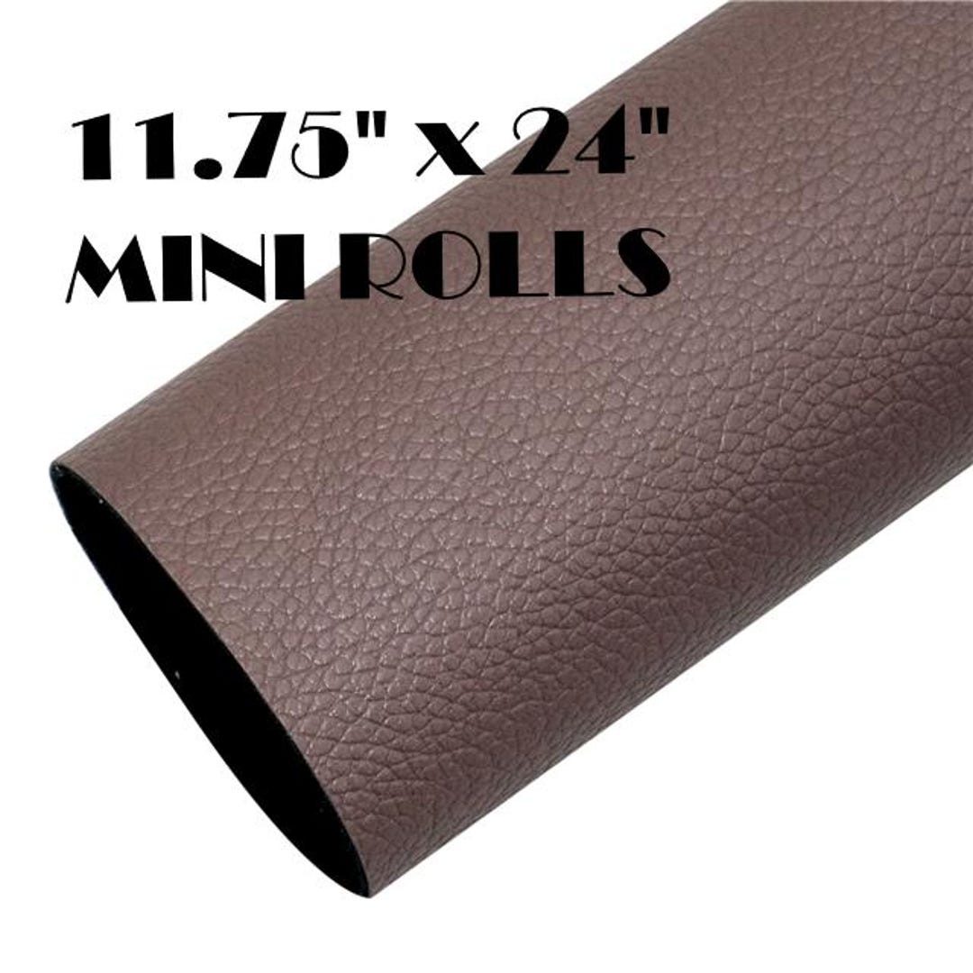 Puce Faux Leather Roll, 11 X 24 Mini ROLLS, Solid Synthetic Leather ...
