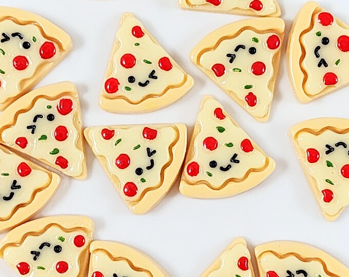 50/100PCS Cute Hamburger Resin Food Stud Sandwich Resin Cabochons Pizza ...