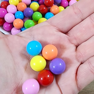 10 Pcs Fake Gum Resin Cabochon, Bright Colorful Fake Gumballs, Resin ...