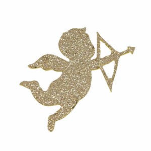 Red and Gold Glitter Cupid Cutout Valentines Day Decor and DIY Craft ...