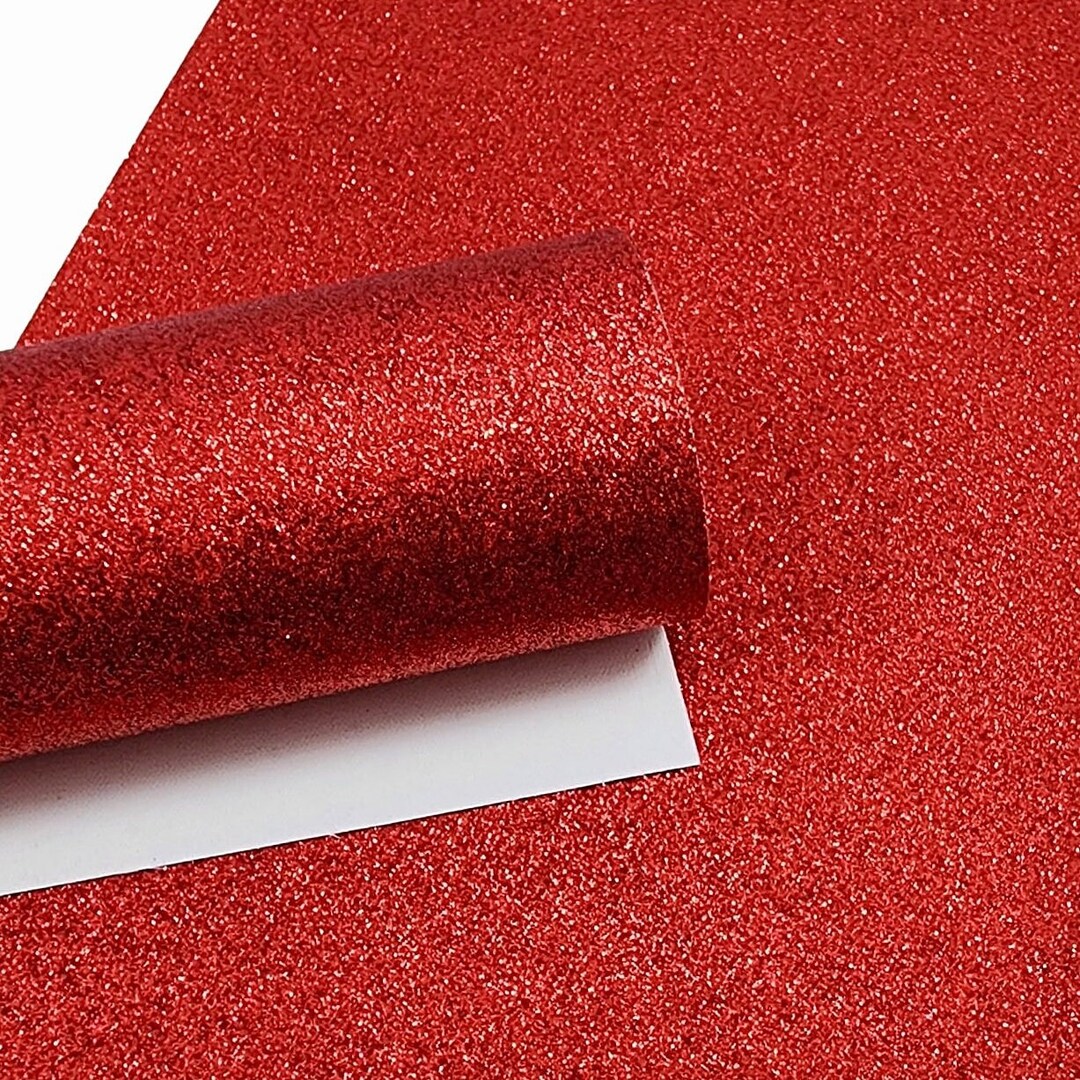 Pack of 3 . Fine Glitter Sheets . A4 Ruby Red . Thin Solid Glitter Canvas Sheet - Etsy