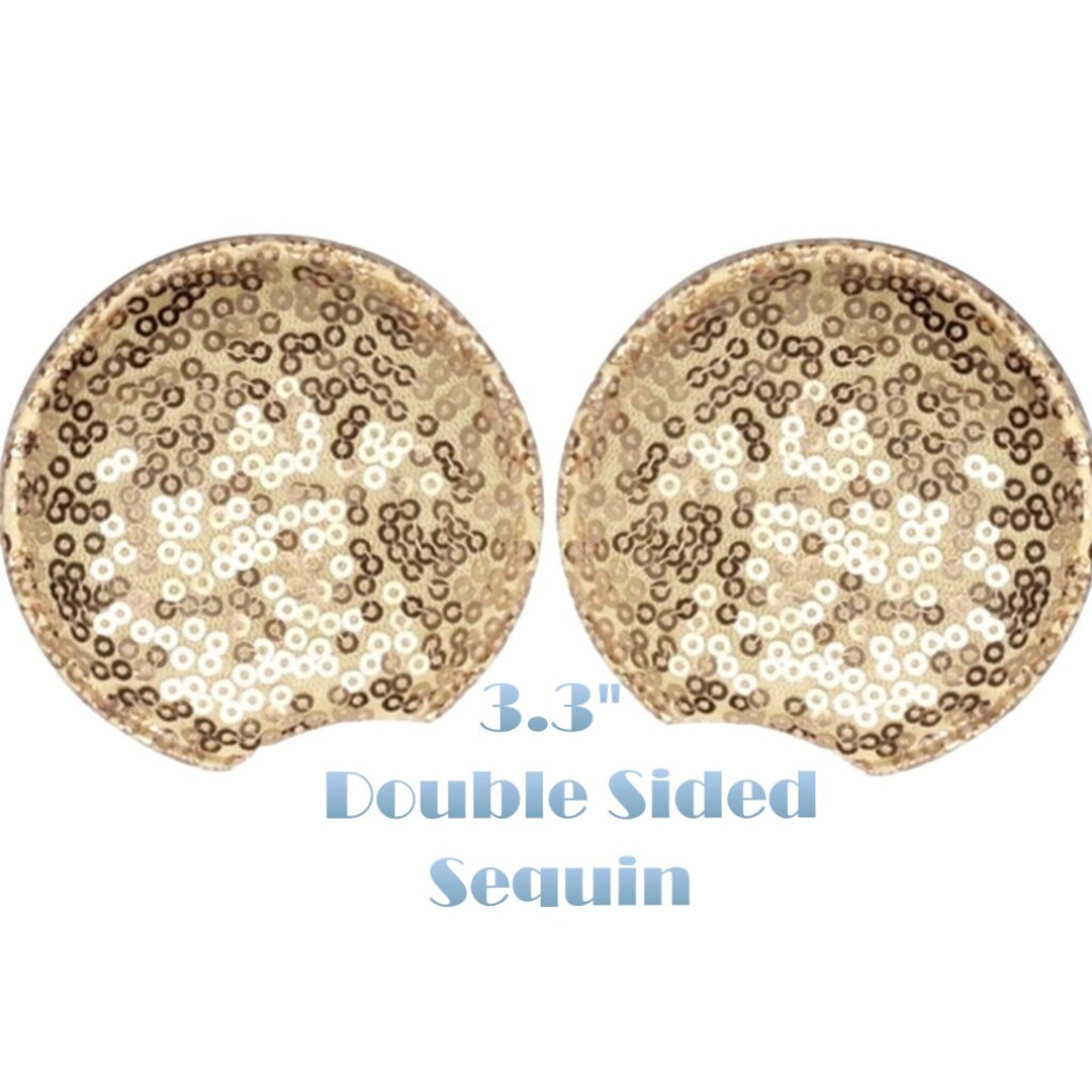 Light Gold Sequin Ears | Double-sided 3.3" DIY Mouse Ears | Costume ...