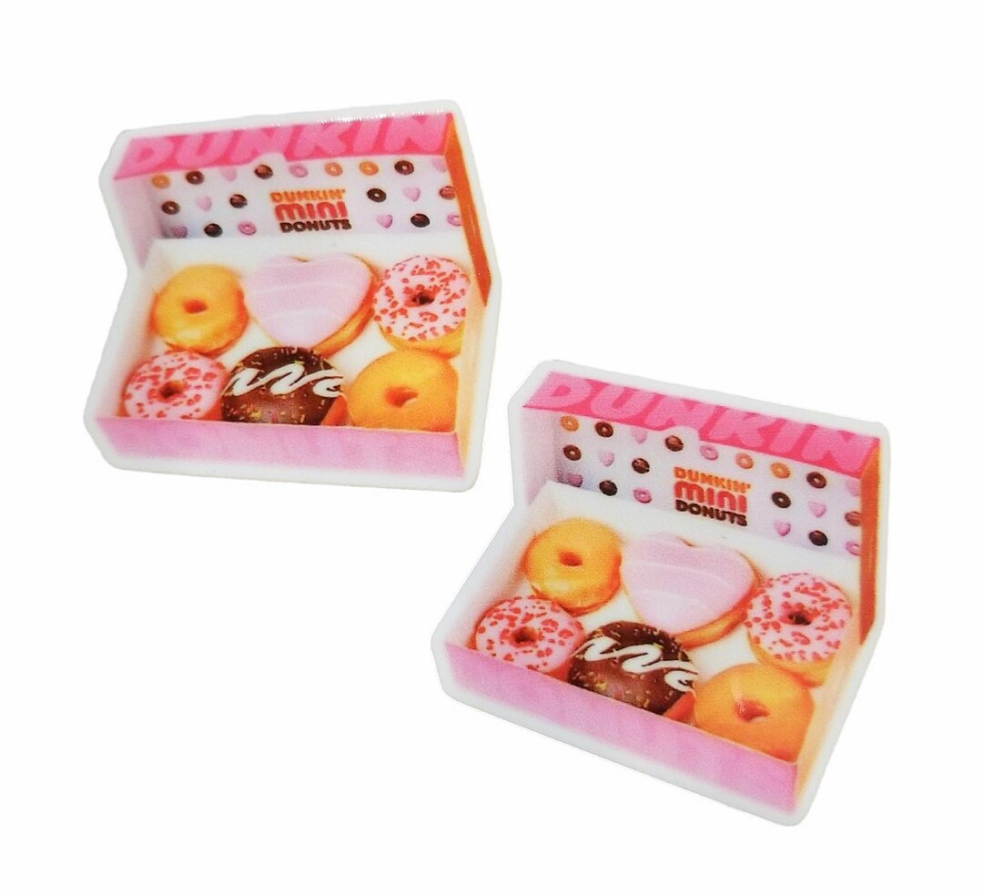 5pcs Mini Donut Box Planar Resin | Cute Bakery Flatbacks | Food-themed ...