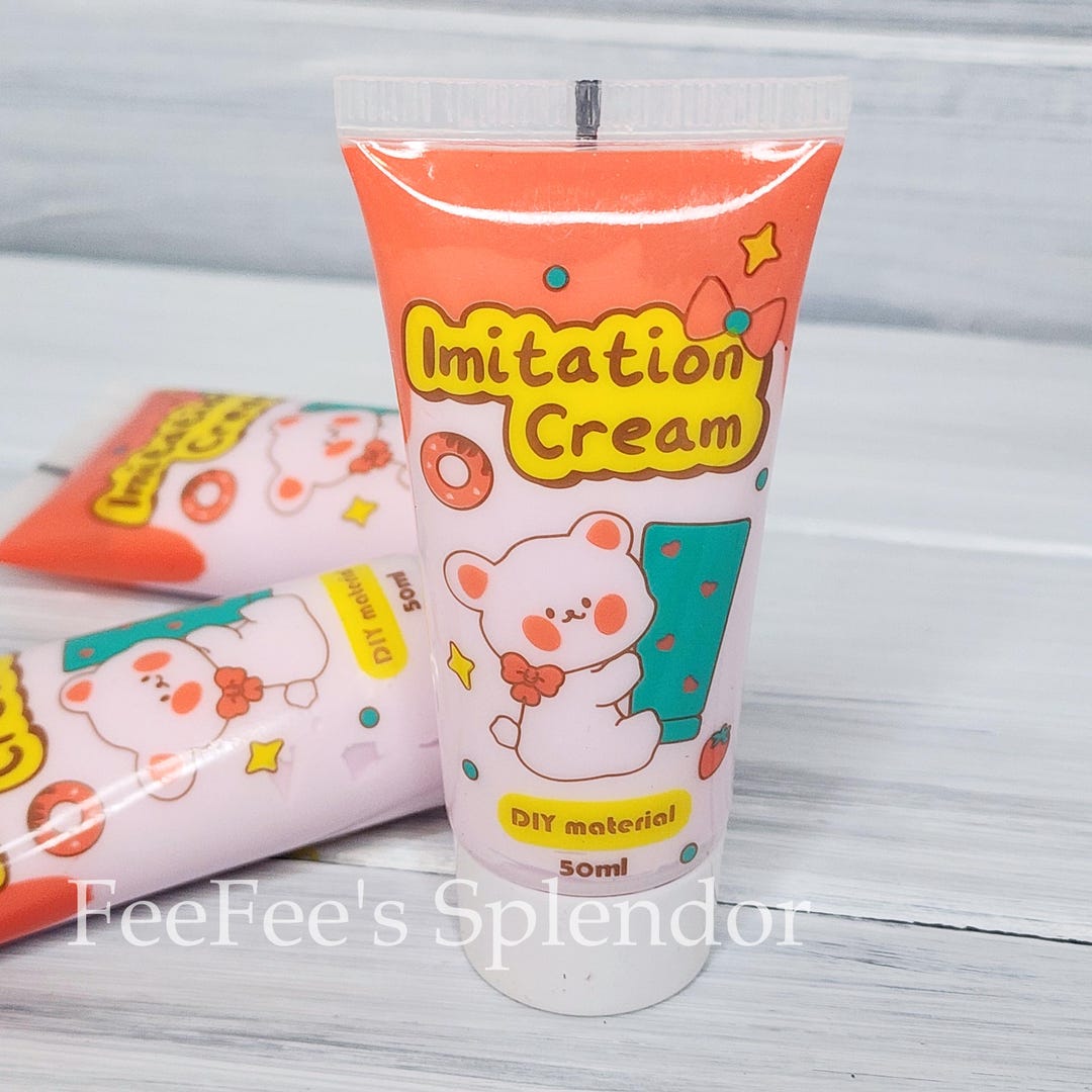 Fake Whipping Cream, 1.7 Oz ORCHID Decoden Whipped Cream Glue, 50 Ml ...