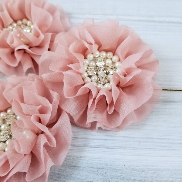 Rhinestone Flowers - Etsy