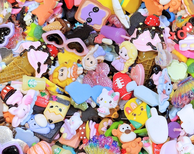 5/10/20pcs Resin Character Flatback Cabochon Scrapbook Kawaii DIY ...