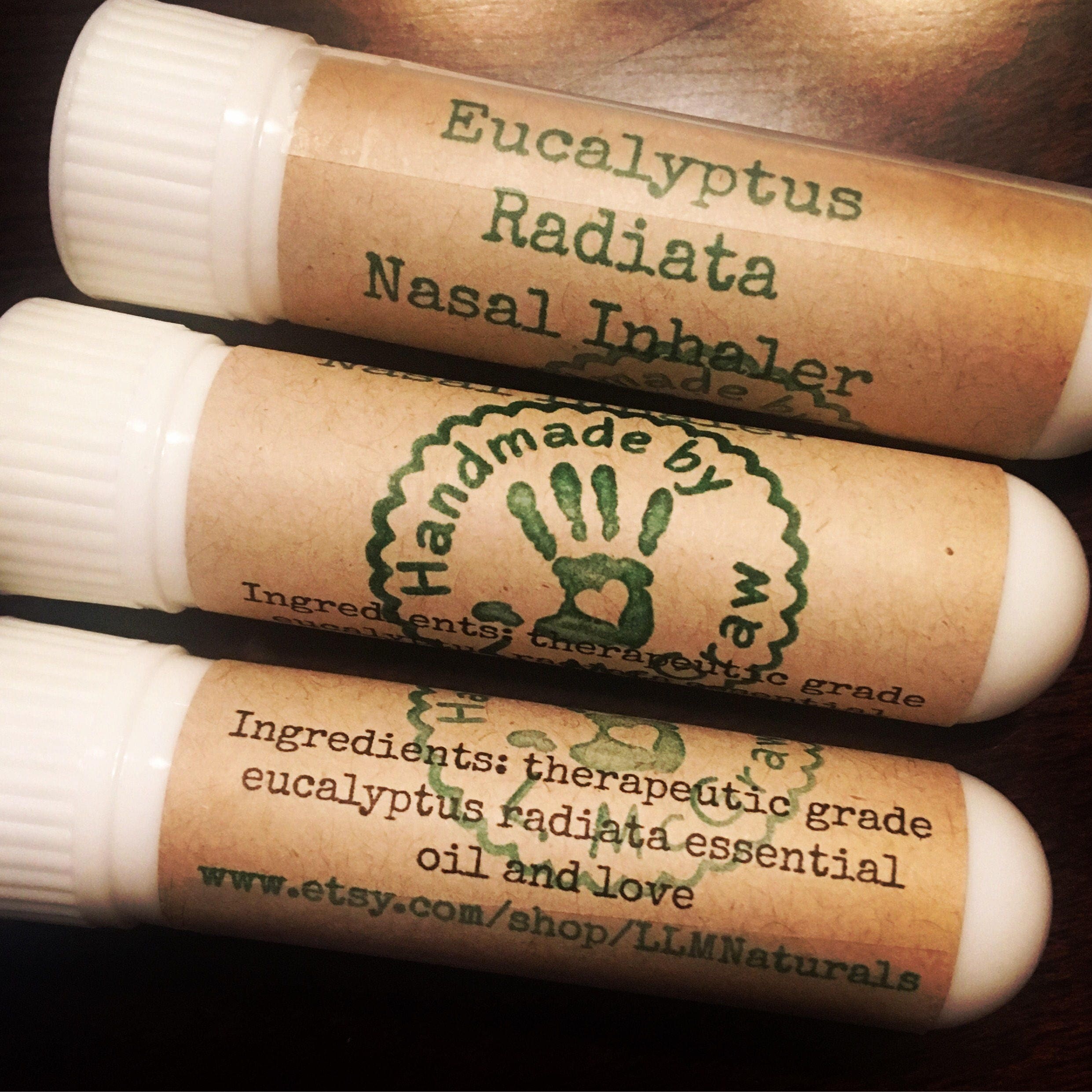 Eucalyptus Nasal Inhaler ONE Inhaler 3 Pictured Only to Show Full Label ...